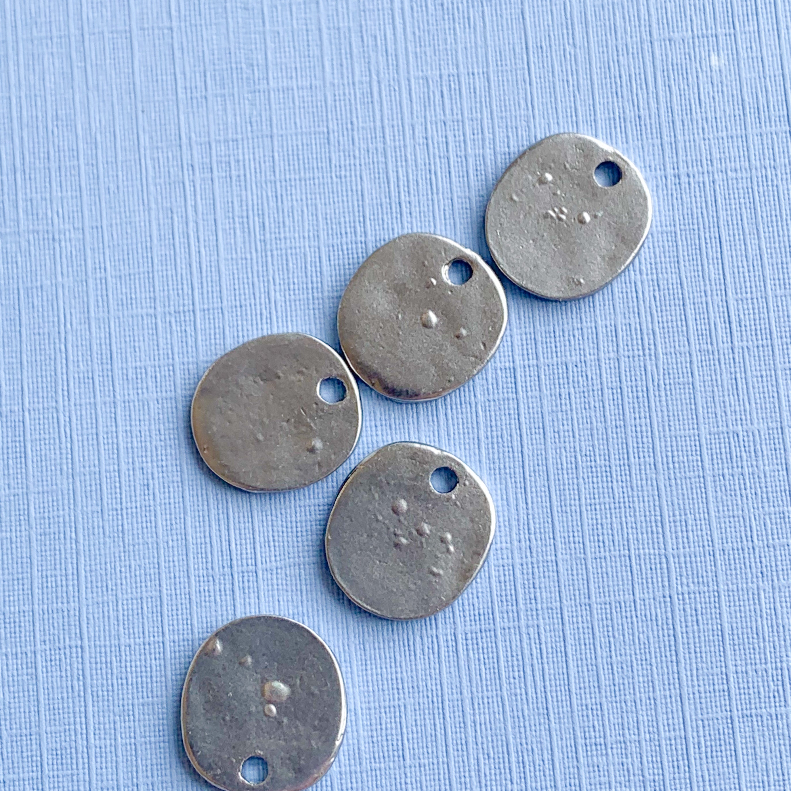 Plated Silver "Coin" - Pack of 5 – Beads, Inc.