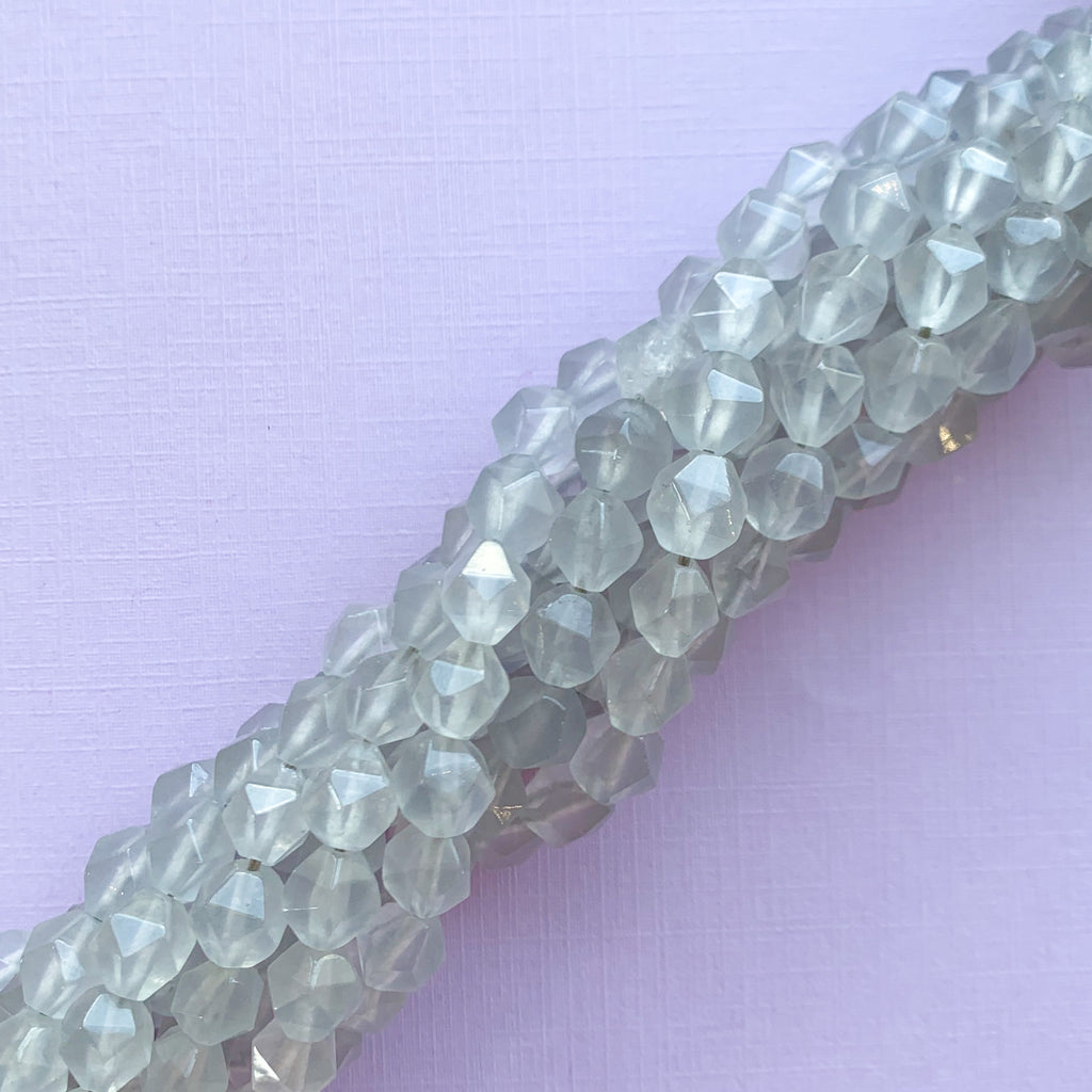 8mm Cloudy Dyed Jade Organic Faceted Hexagon Strand – Beads, Inc.