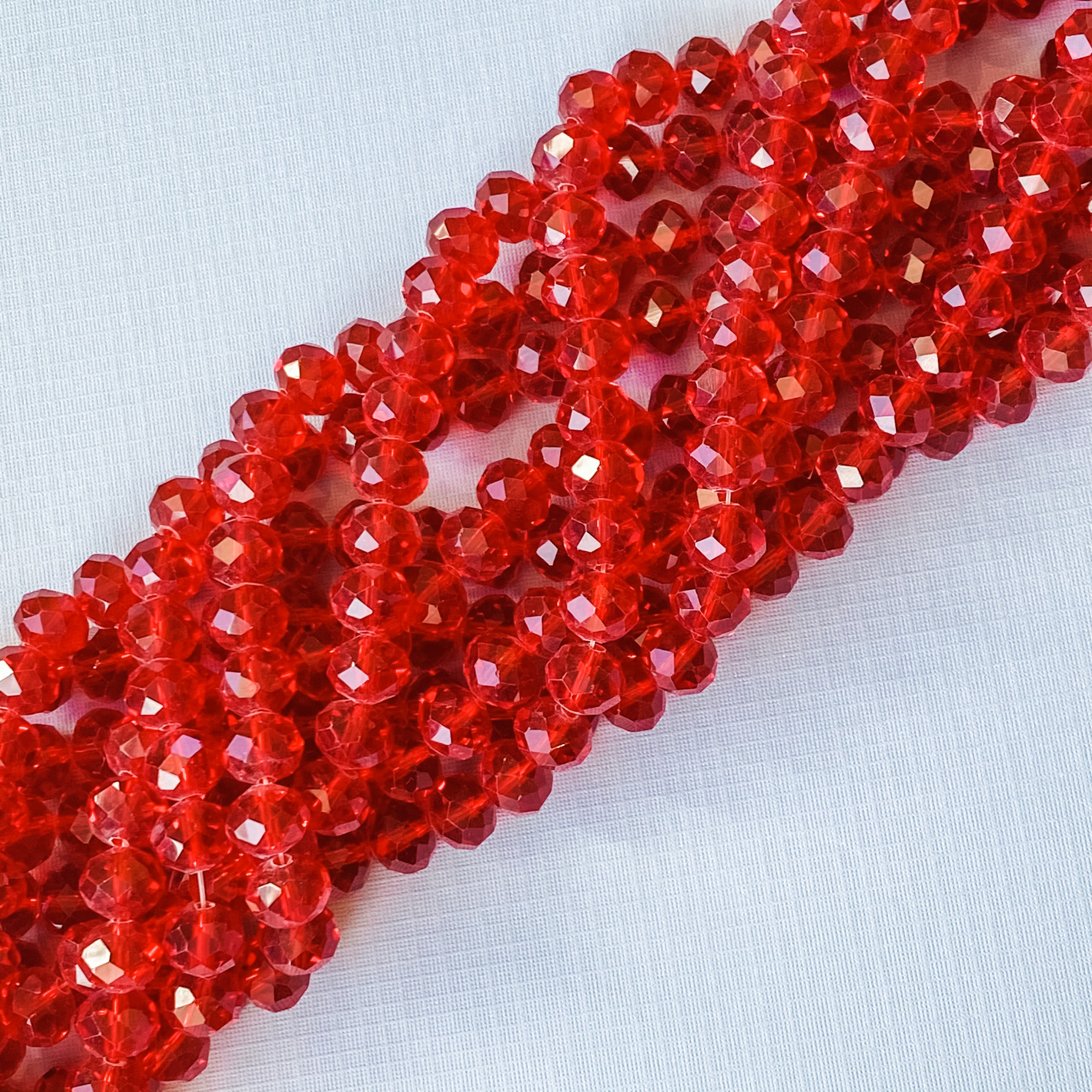 10mm Translucent Red Faceted Chinese Crystal Strand – Beads, Inc.