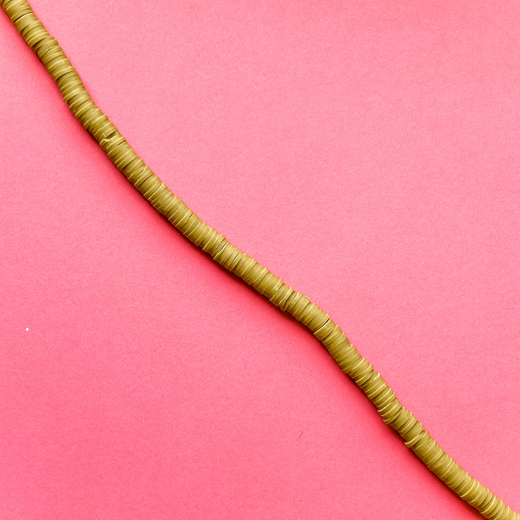 6mm Dill Pickle Polymer Clay Heishi Strand – Beads, Inc.