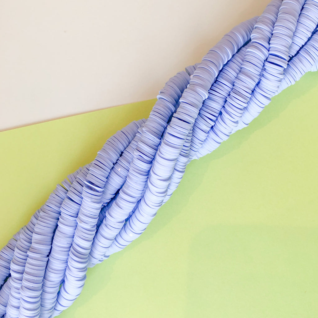 8mm Provincial Periwinkle Polymer Clay Heishi Strand – Beads, Inc.