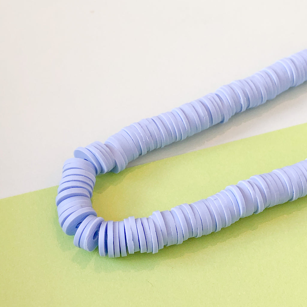 8mm Provincial Periwinkle Polymer Clay Heishi Strand – Beads, Inc.