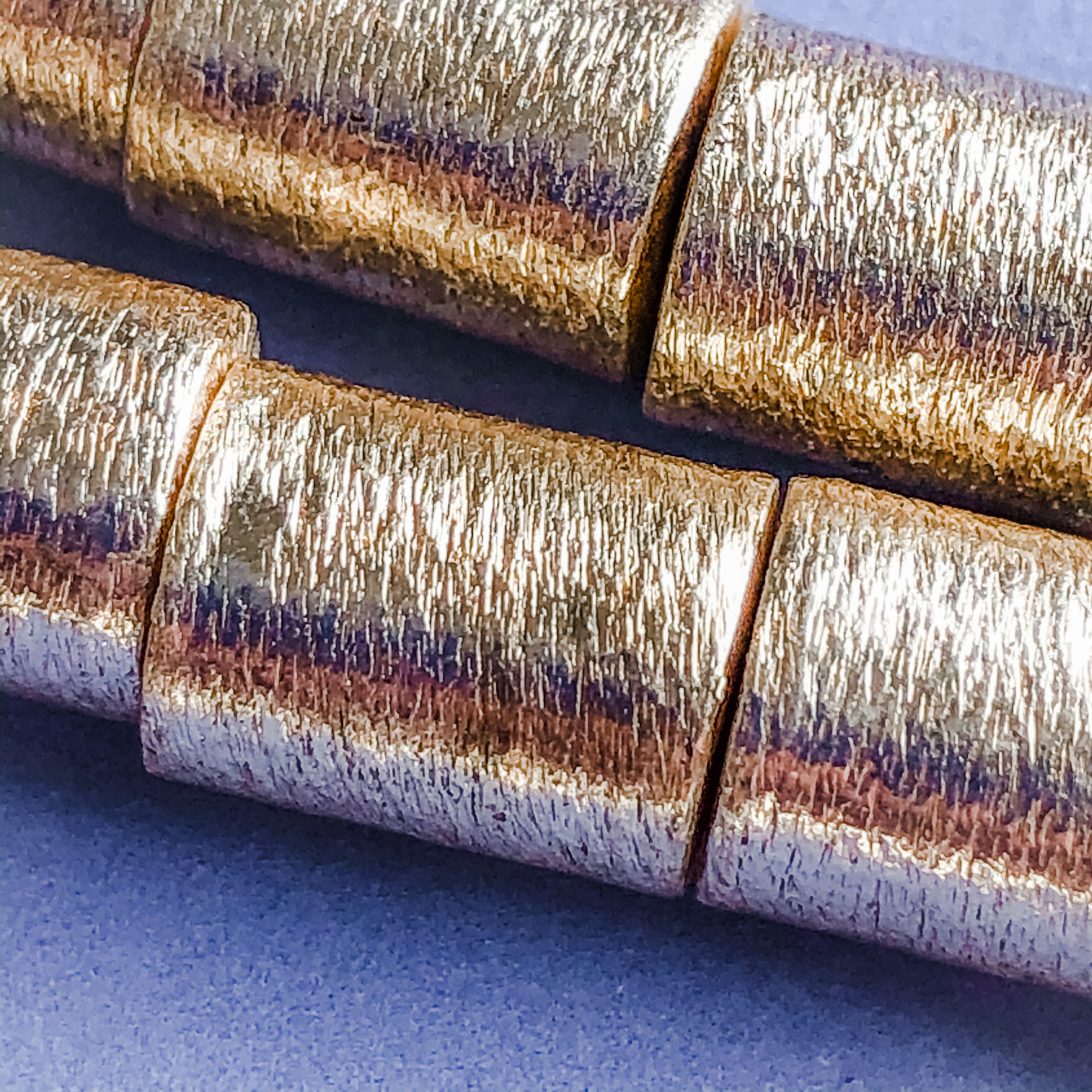 8mm Brushed Gold Barrel Strand – Beads, Inc.