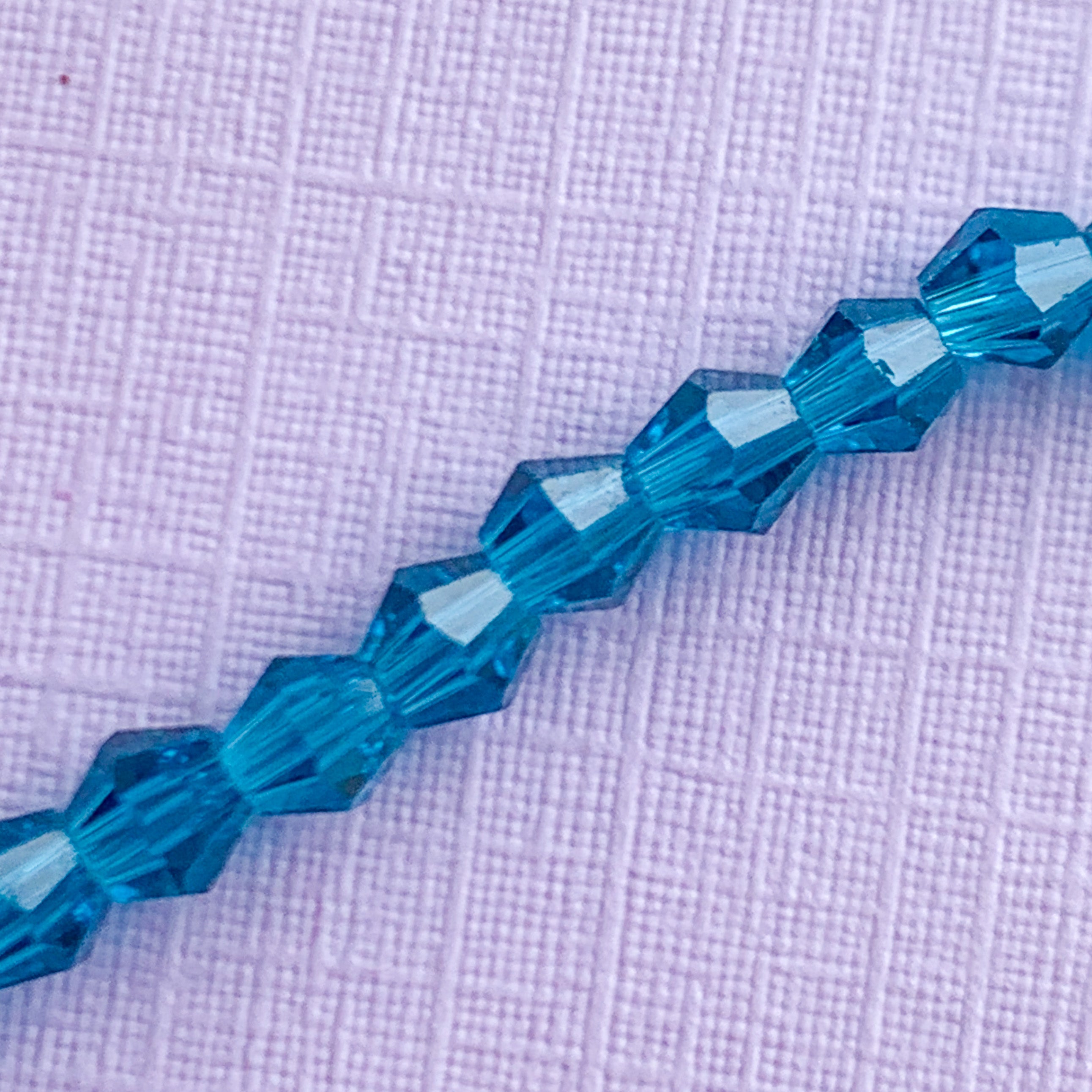 3mm Cerulean Chinese Crystal Bicone Strand – Beads, Inc.