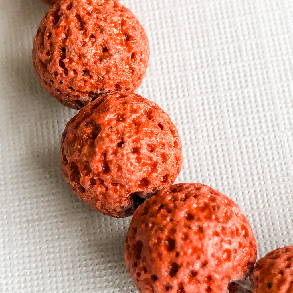 10mm Rust Red Lava Strand – Beads, Inc.